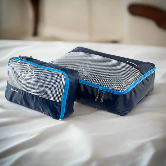 Caribee Travel Packing Cube Set - 2pc Blue