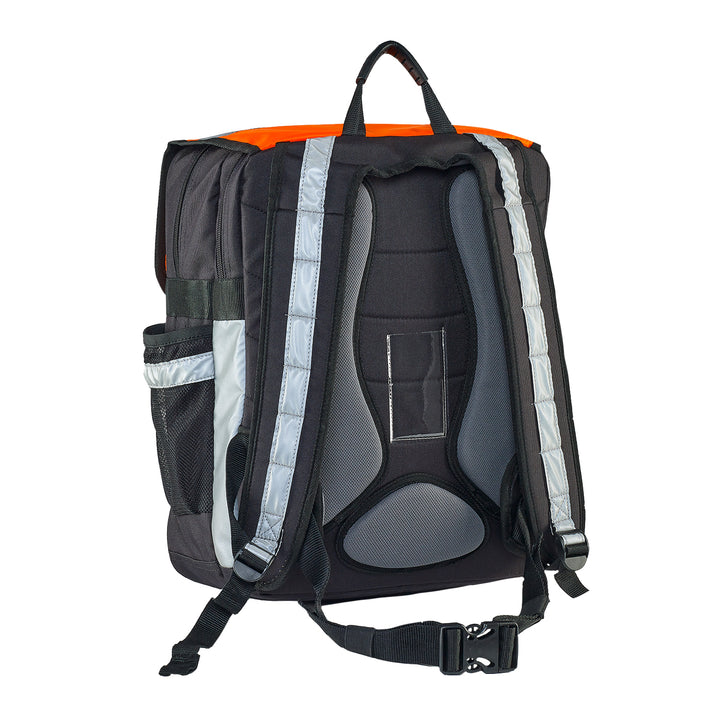 Caribee Pilbara 34L Hi Vis safety backpack with X pattern tape